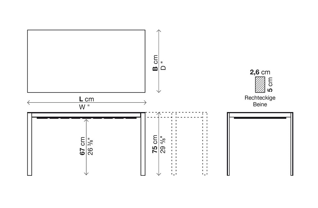 Kristalia Thin-K Aluminium Outdoor Tisch ausziehbar